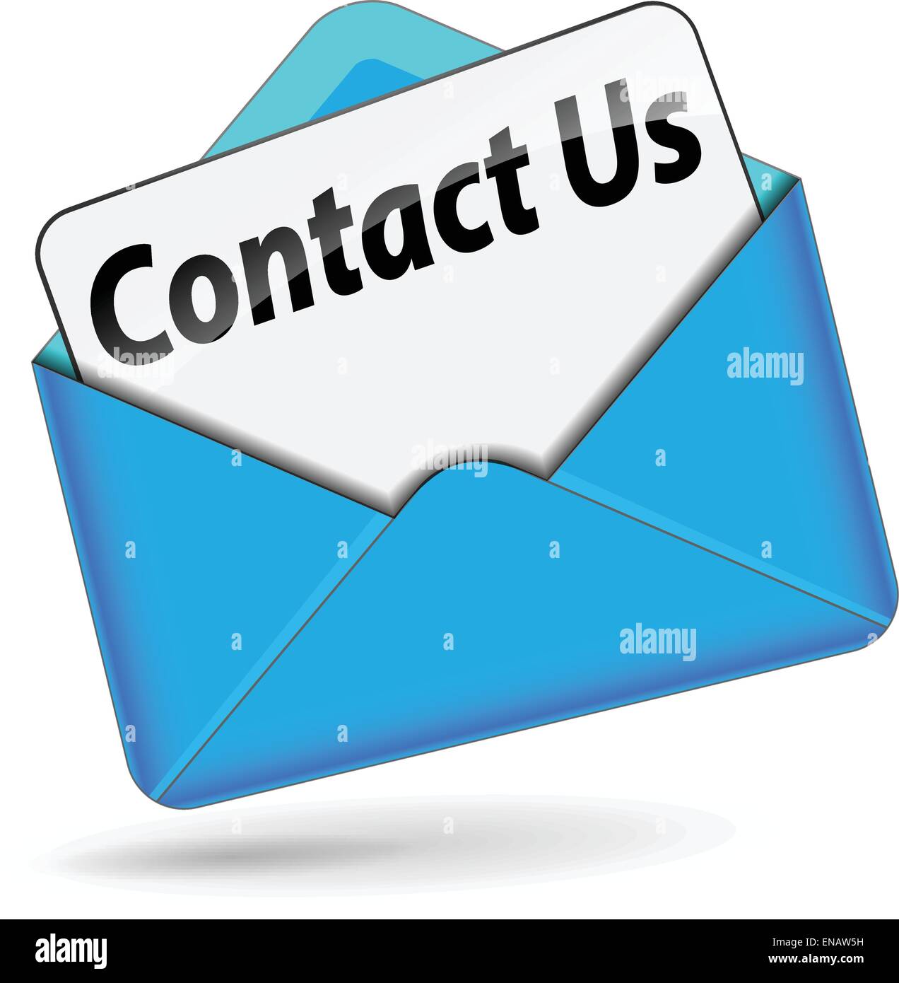 Vector illustration of blue mail icon Stock Vector Image & Art - Alamy