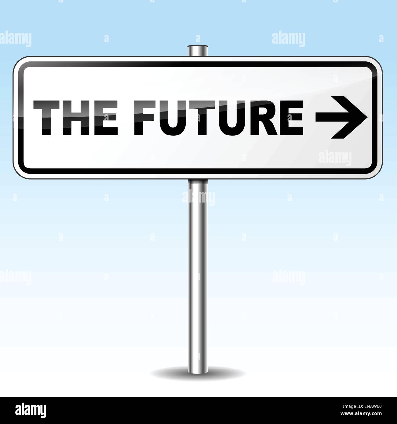 Vector illustration of future design sign on white background Stock ...