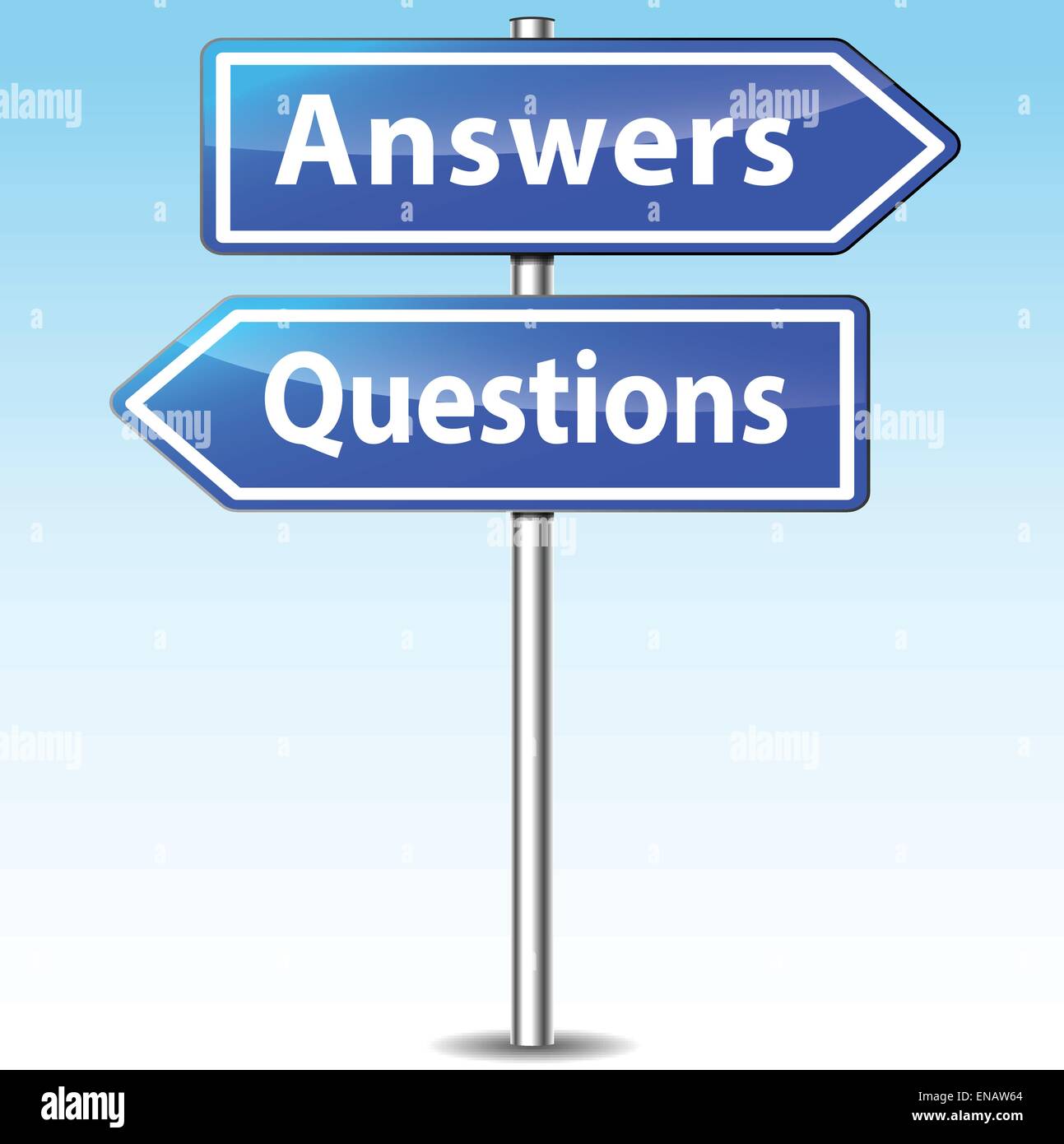 Vector answers and questions signs Stock Vector Image & Art - Alamy