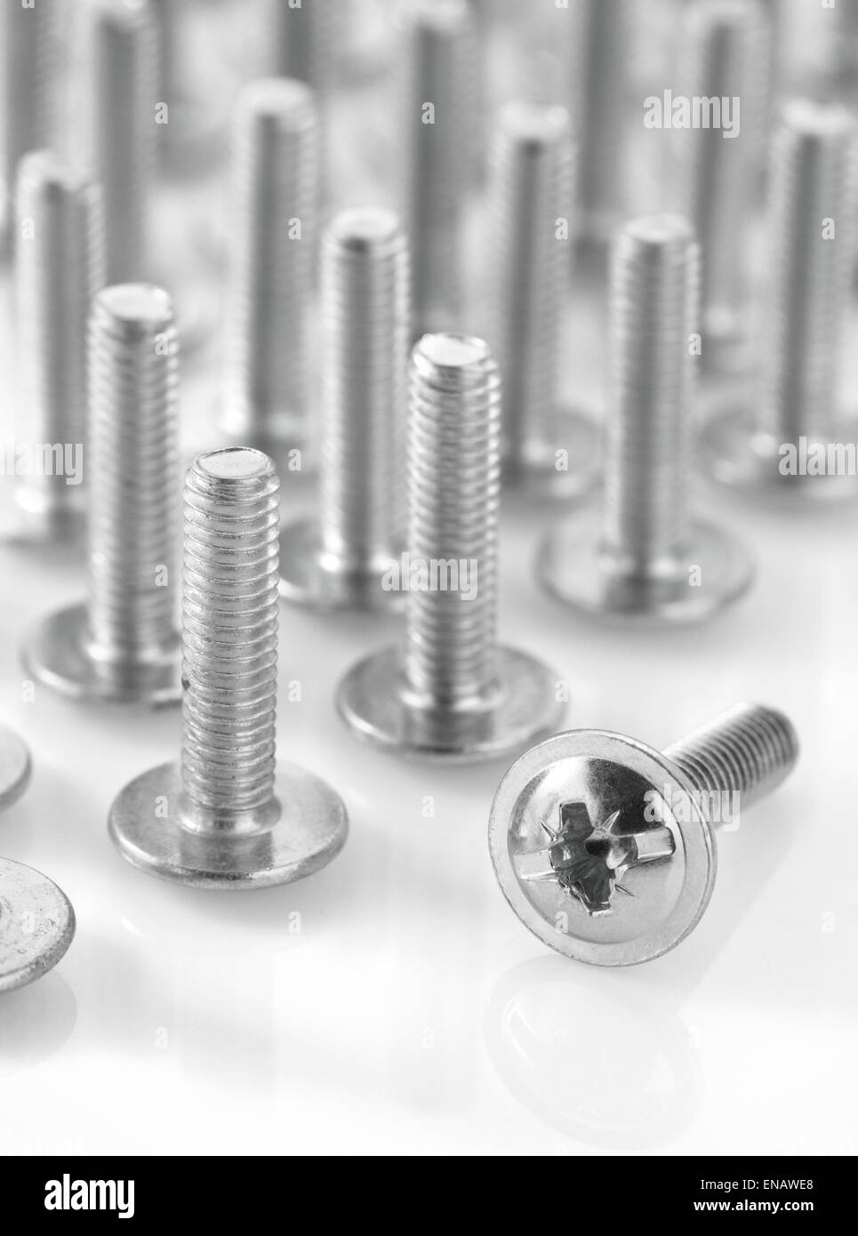 metal bolts tool on white background Stock Photo - Alamy
