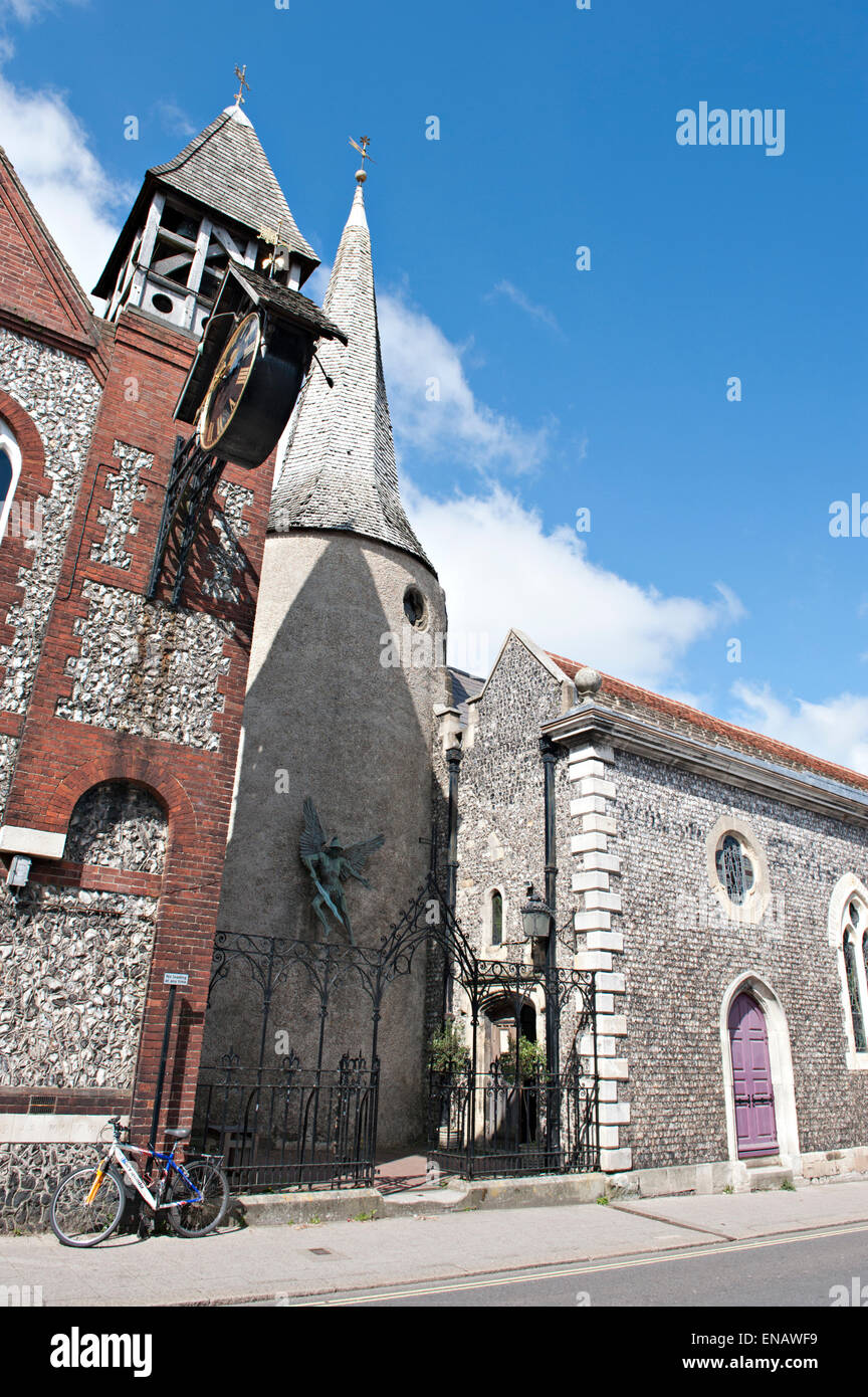 St. Michael-in-Lewes Church, High Street, Lewes, East Sussex, UK Stock ...