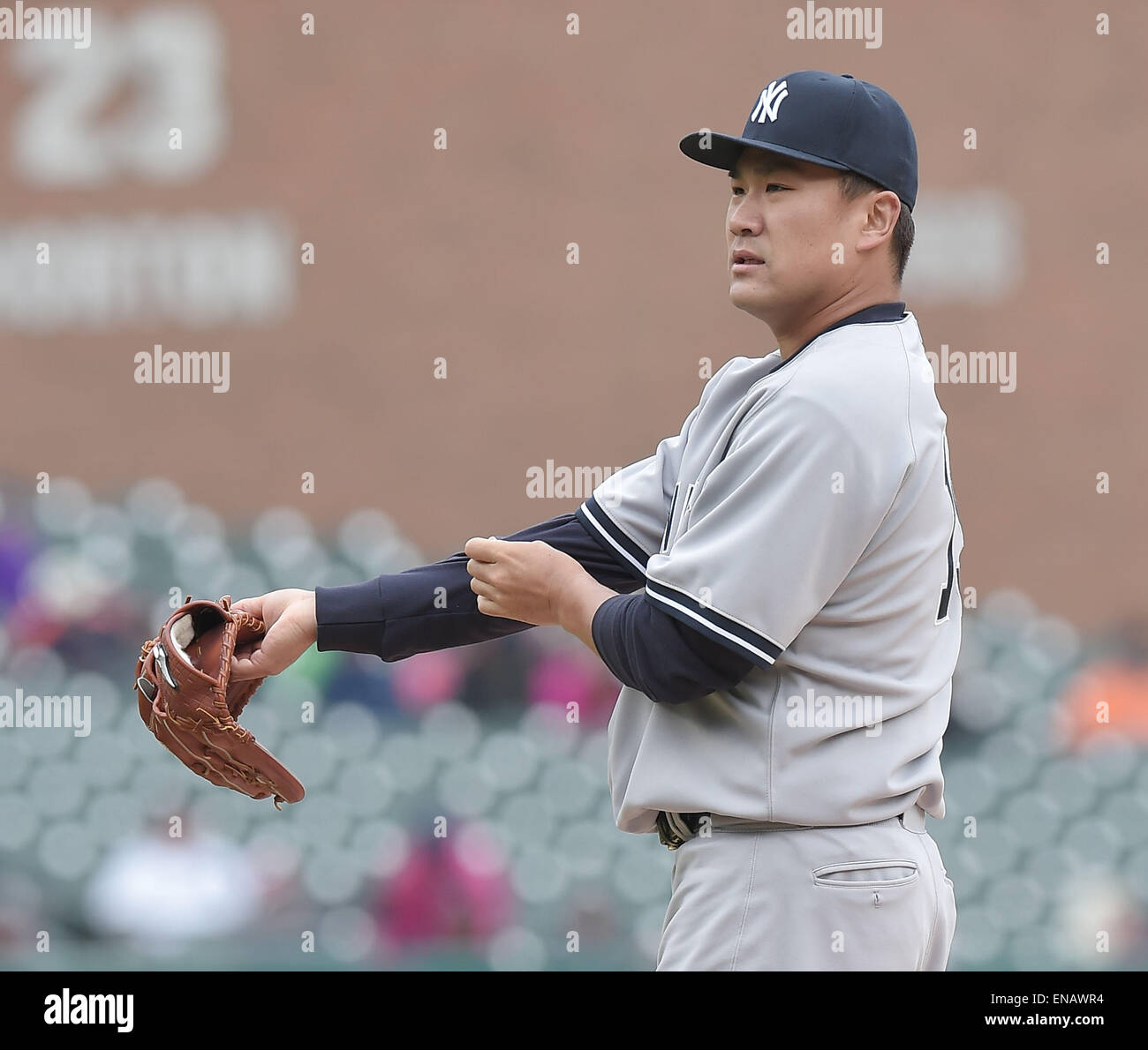 Detroit, Michigan, USA. 23rd Apr, 2015. Masahiro Tanaka (Yankees) MLB ...
