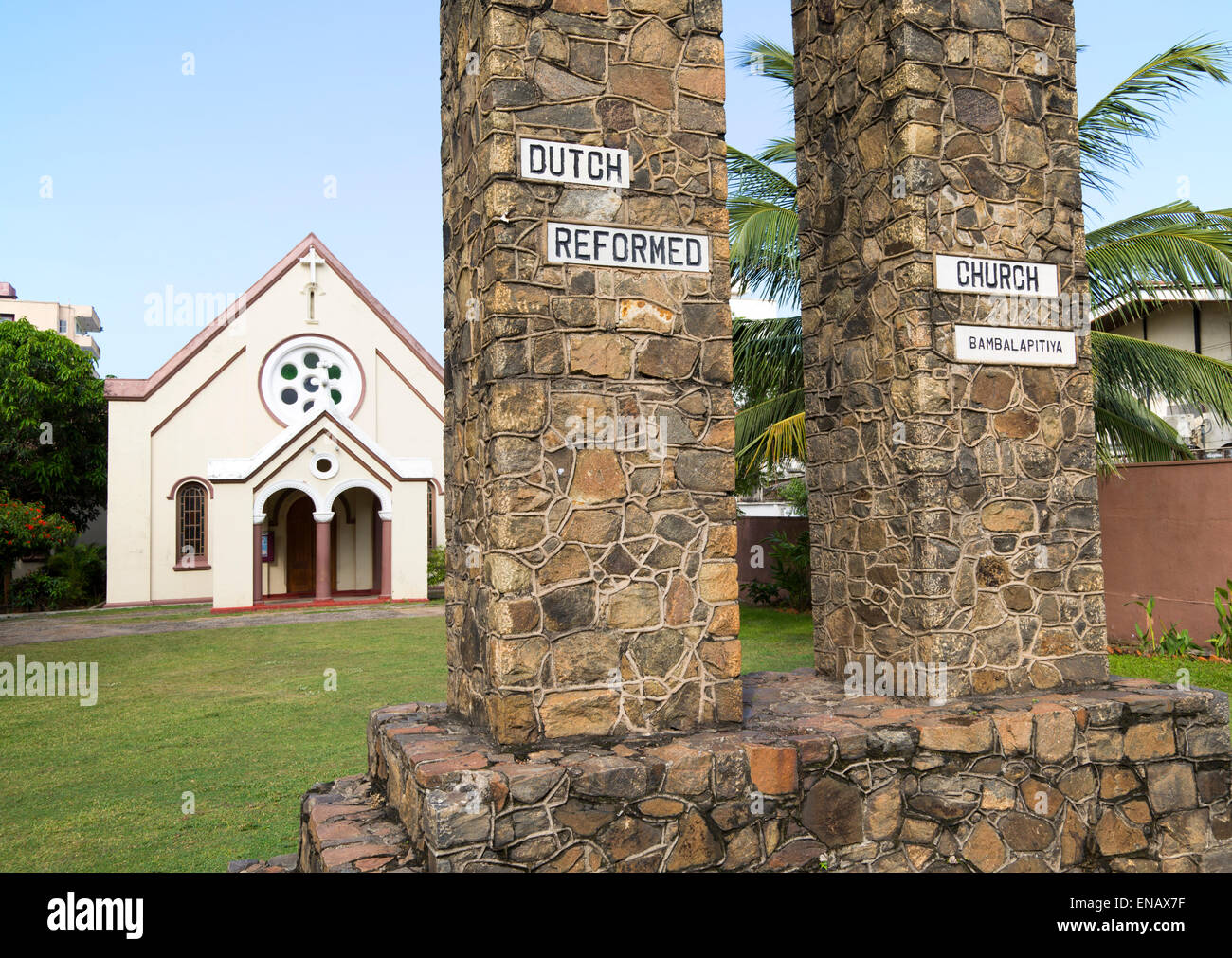 Dutch Reformed Church, Bambalapitiya, Colombo, Sri Lanka, Asia Stock ...
