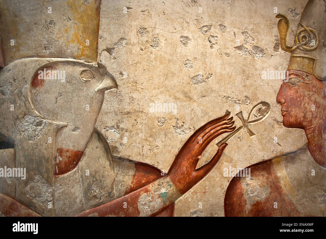 Horus and Ramses II Stone Carving, Louvre Egyptian Antiquities ...