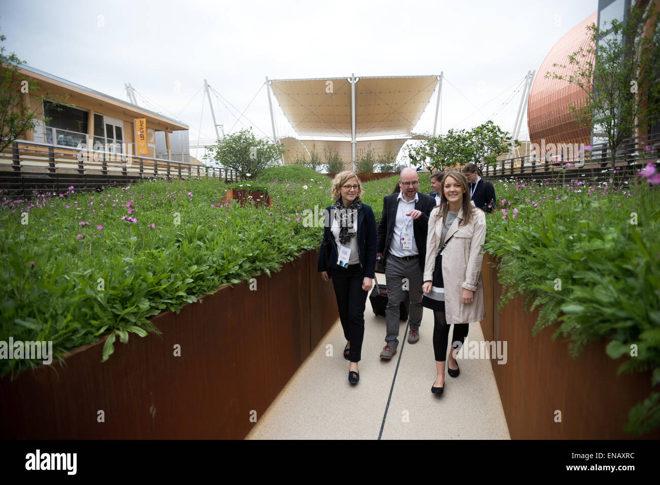 Milan, Italy - 1 May 2015: UK Pavilion as Expo Milano 2015 world fair ...