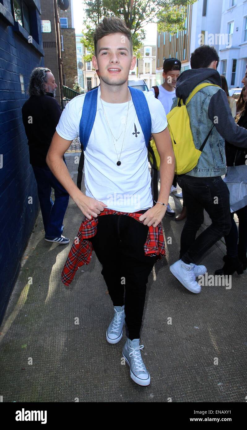 X Factor finalists arrive at the music studio for rehearsals Featuring ...