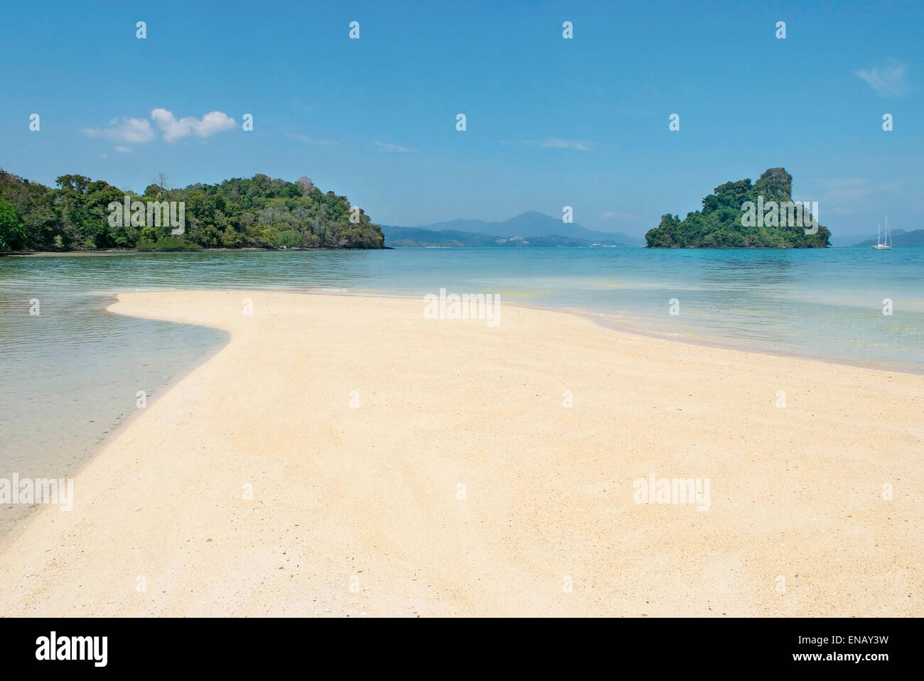 sea landscape with the small island Stock Photo - Alamy