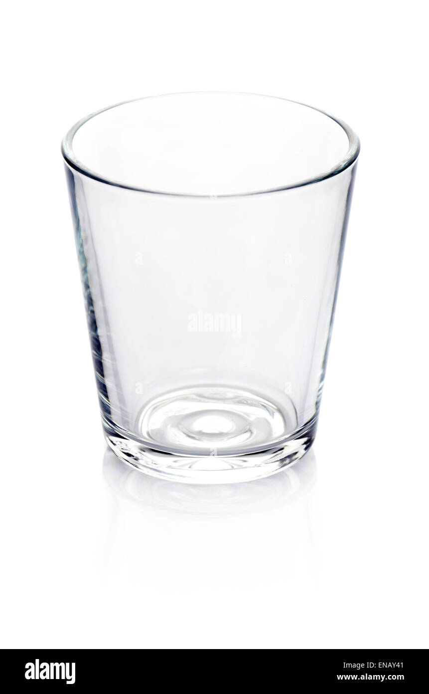 empty glass isolated on white Stock Photo - Alamy