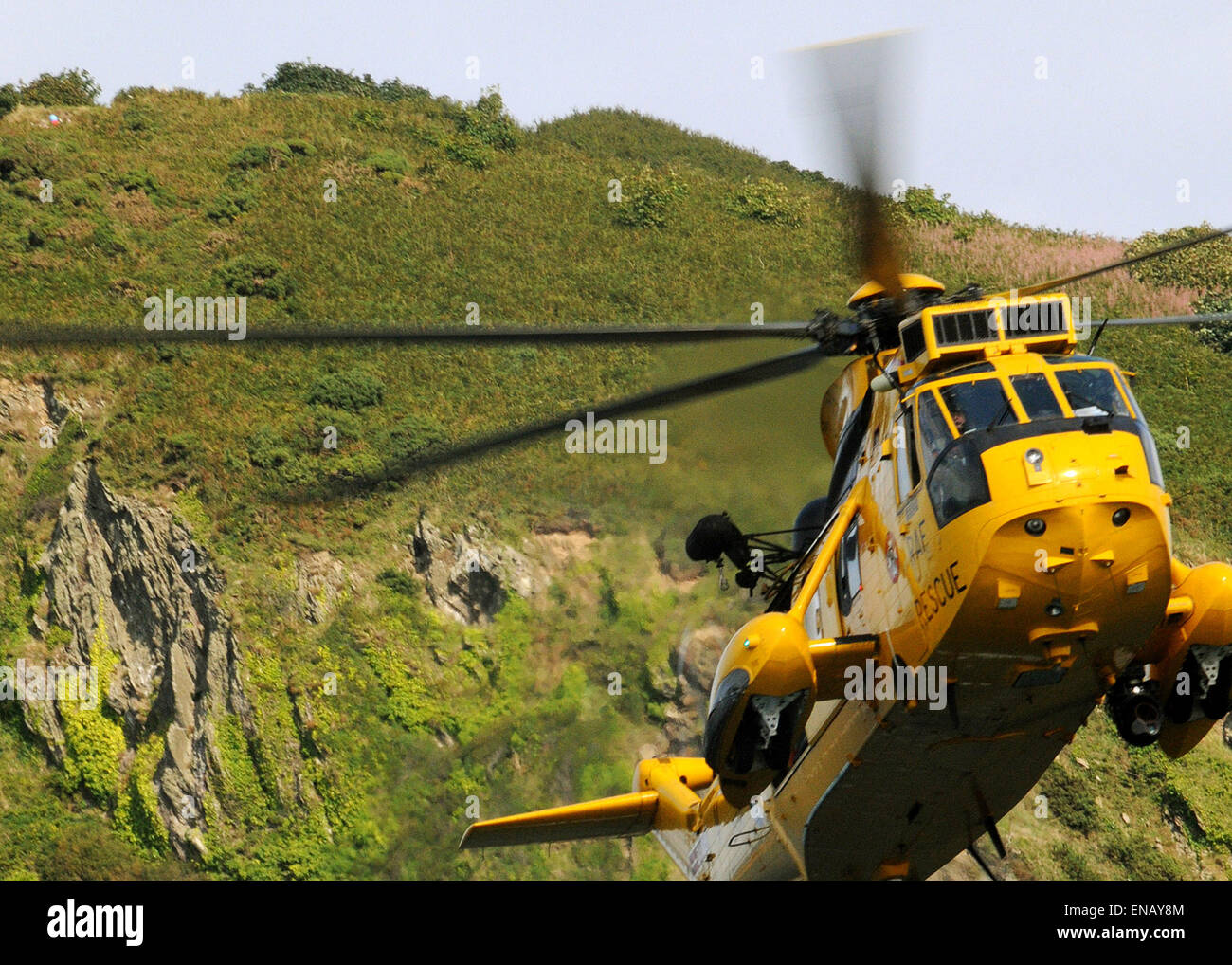 North Devon Views A RAF Sea king Helicopter from 22 Squadron, RAF SAR ...
