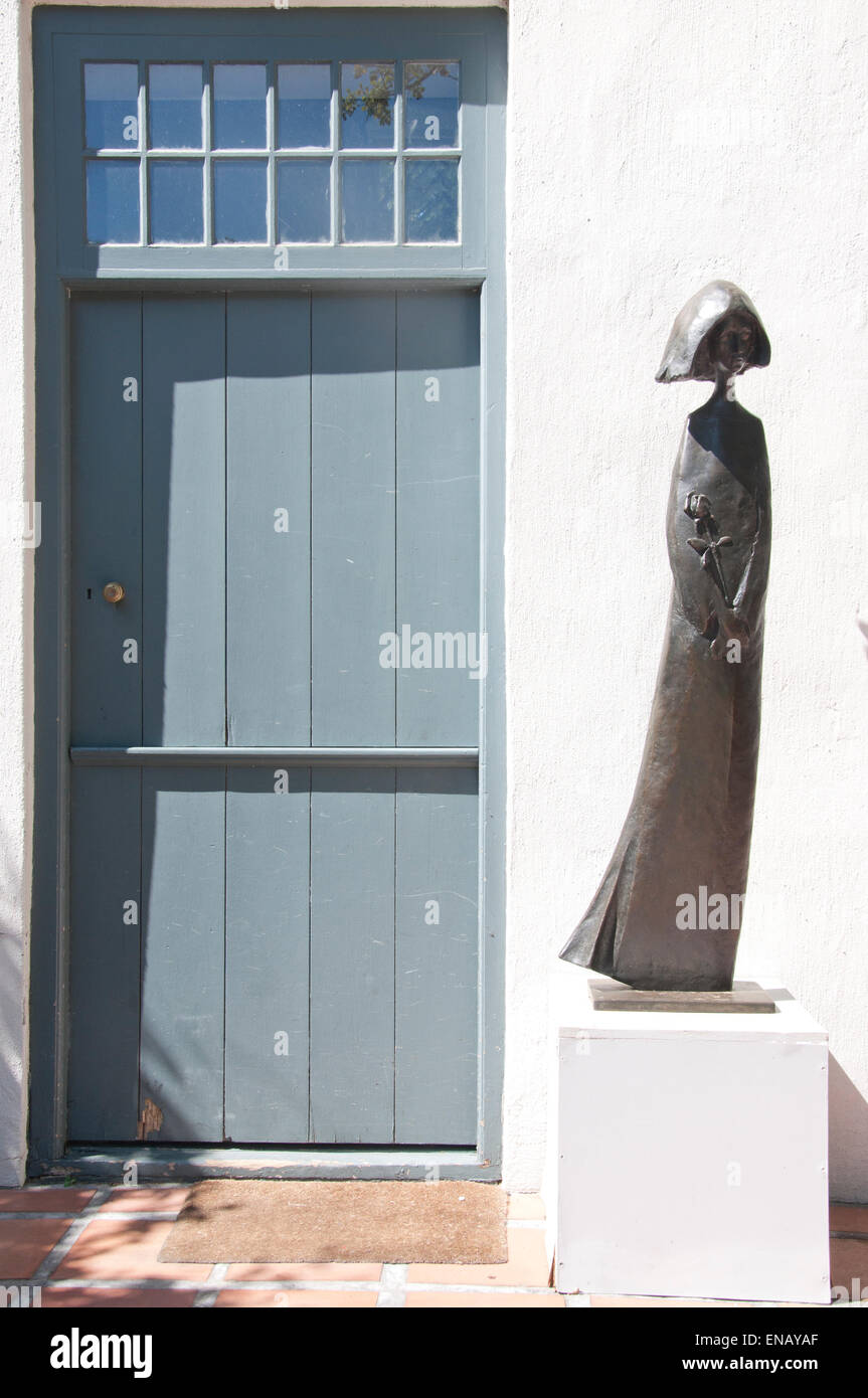 Girl with Rose. Bronze by Theo Megaw. Grande Provence vineyard ...