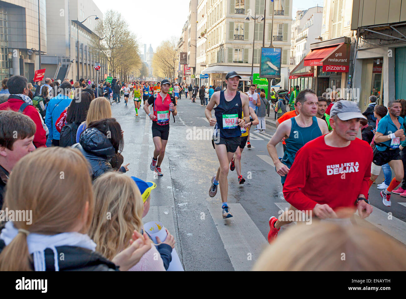 Paris International Marathon, Paris France Stock Photo - Alamy