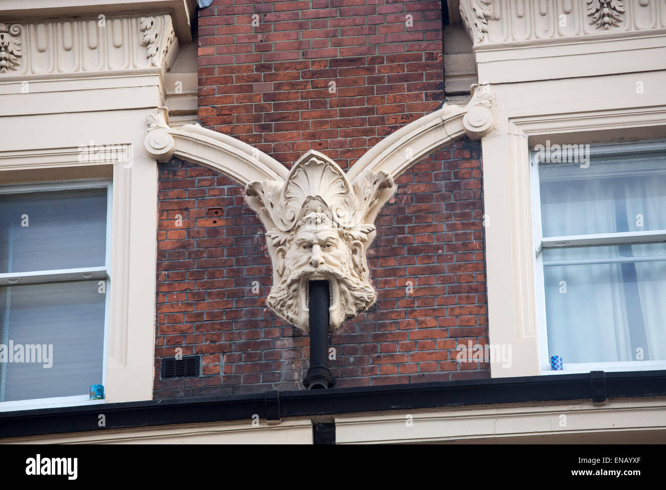 Ornate gargoyle drainpipe rainwater channel gutter Stock Photo - Alamy