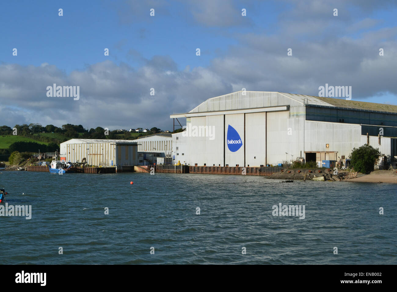 Appledore Shipyards Babcock Marine Covered Shipyard from Lundy Island ...