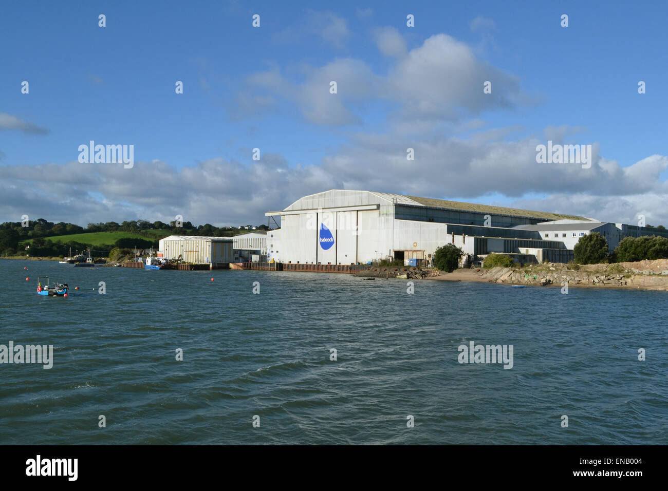 Appledore Shipyards Babcock Marine Covered Shipyard from Lundy Island ...