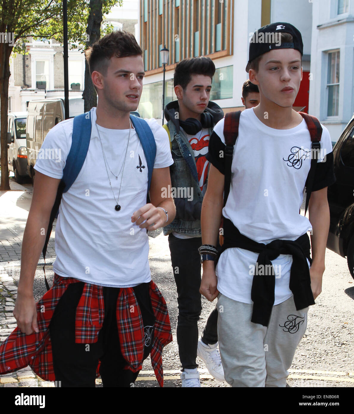 X factor finalists arrive at the music studio for rehearsal Featuring ...