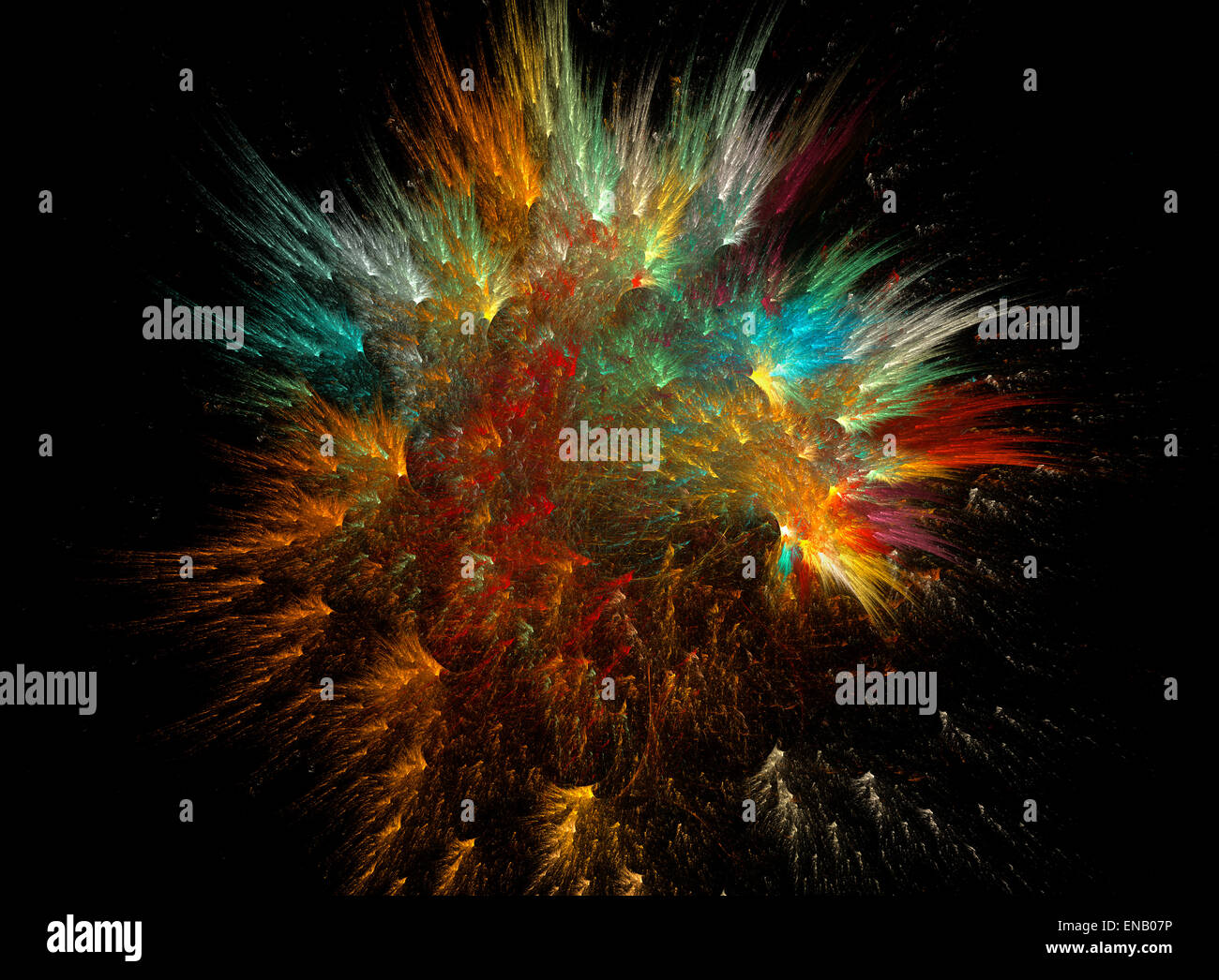 Explosion Of Colors Stock Photo - Alamy