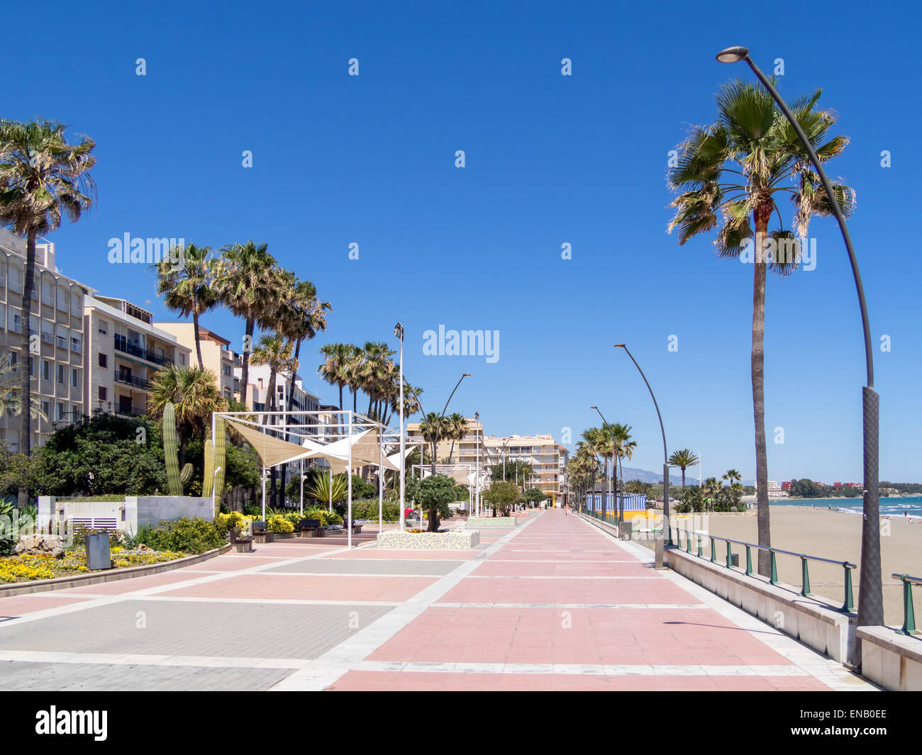 Promenade at Estepona Stock Photo - Alamy