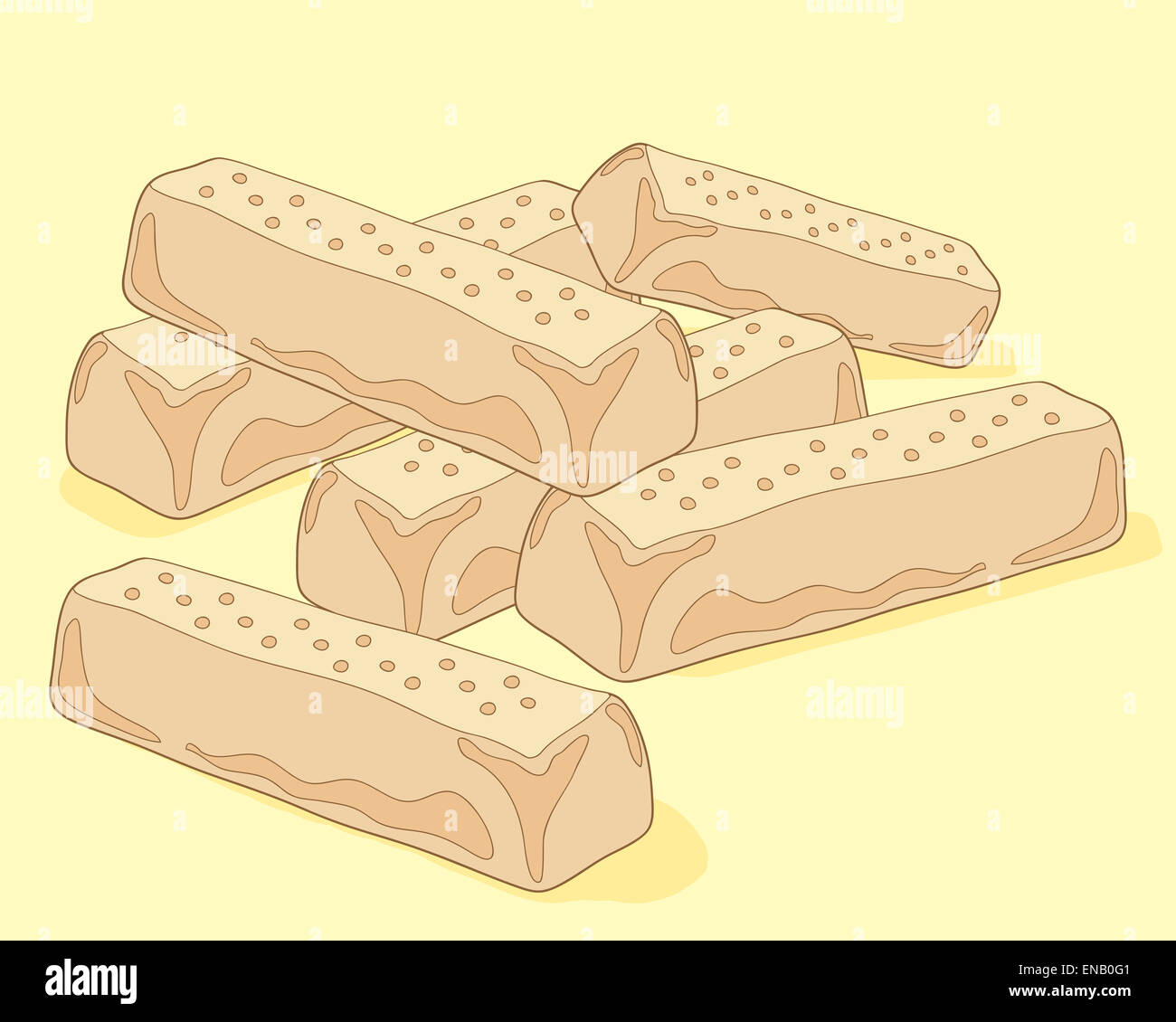 Six shortbread fingers hi-res stock photography and images - Alamy