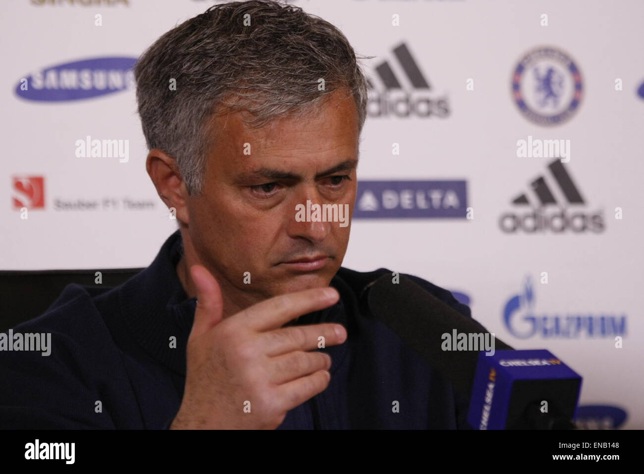 Portrait of Jose Mourinho, Chelsea Football Club's Manager Stock Photo ...