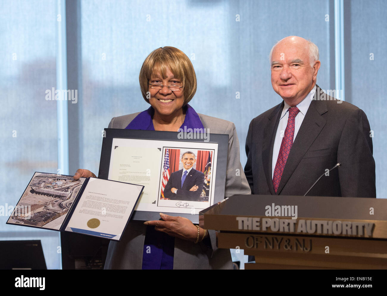 Manhattan, New York, USA. 30th Apr, 2015. PA Chairman JOHN DEGNAN ...