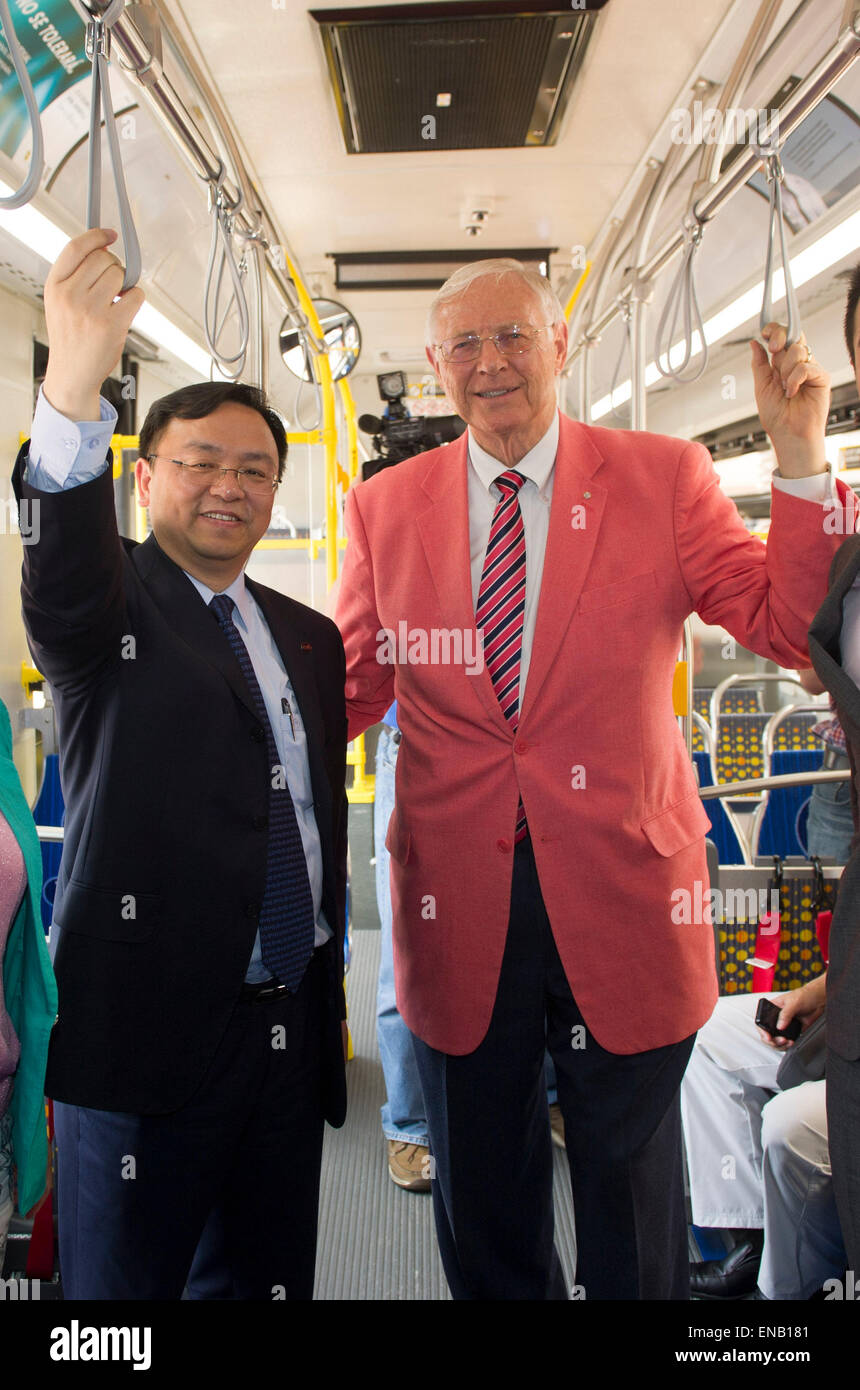 Los Angeles, USA. 30th Apr, 2015. Wang Chuanfu, CEO and Chairman of ...