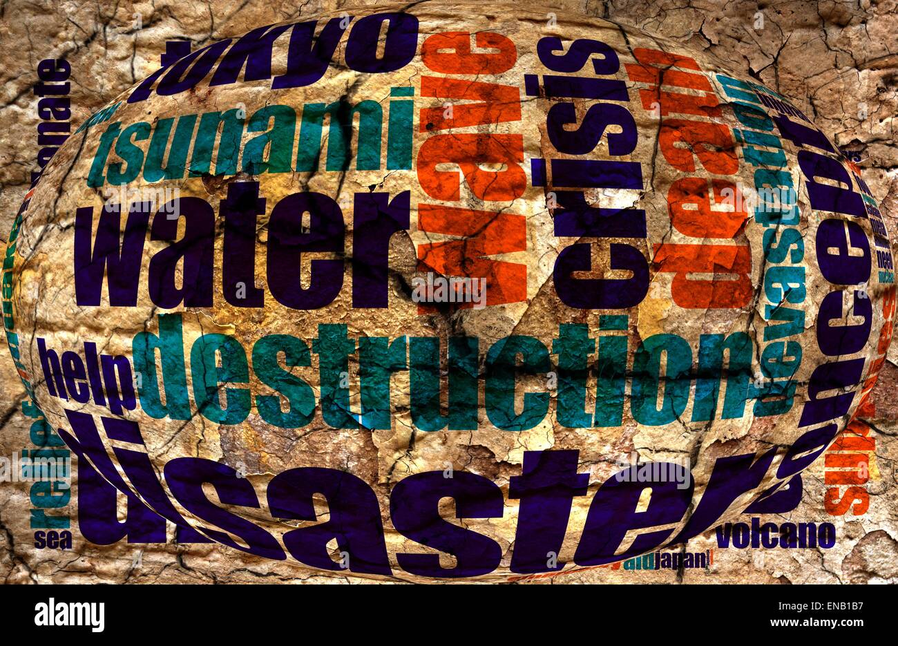 Disaster word cloud Stock Photo - Alamy
