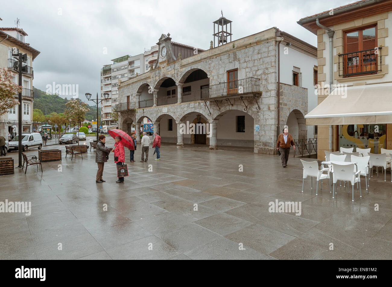 Old Town Hall of the town of Laredo, Cantabria, Spain Stock Photo - Alamy