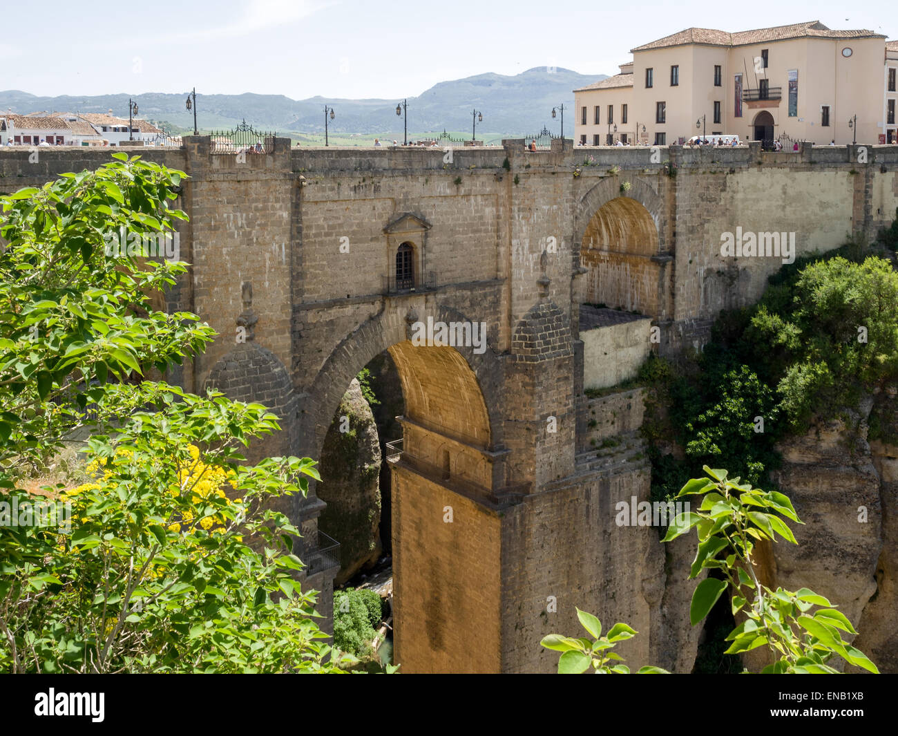 View of Ronda New Bridge Stock Photo - Alamy