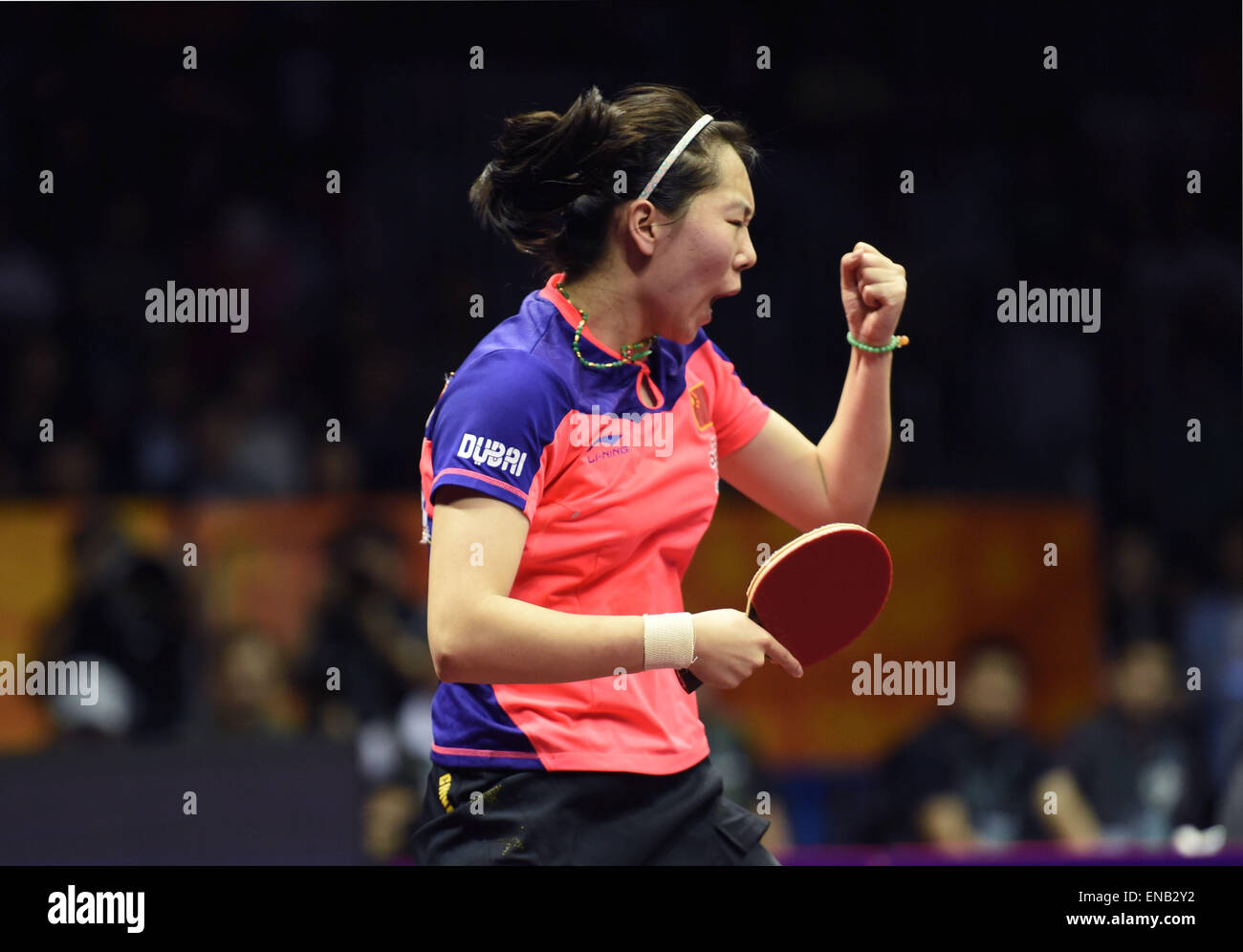 Suzhou, China's Jiangsu Province. 1st May, 2015. China's Li Xiaoxia ...