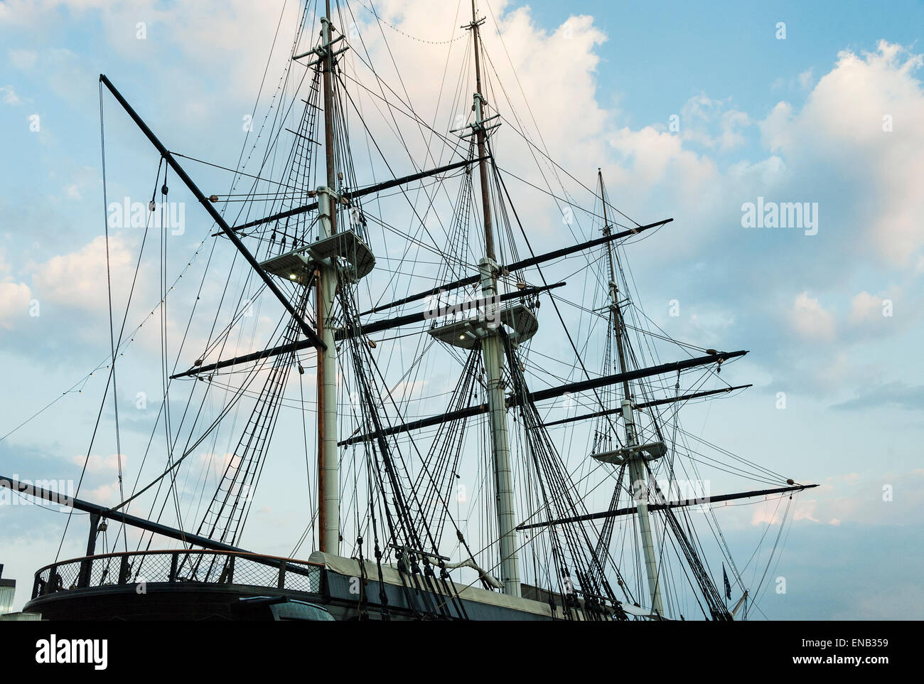 Civil War vessel USS Constellation, Inner Harbor, Baltimore, Maryland ...