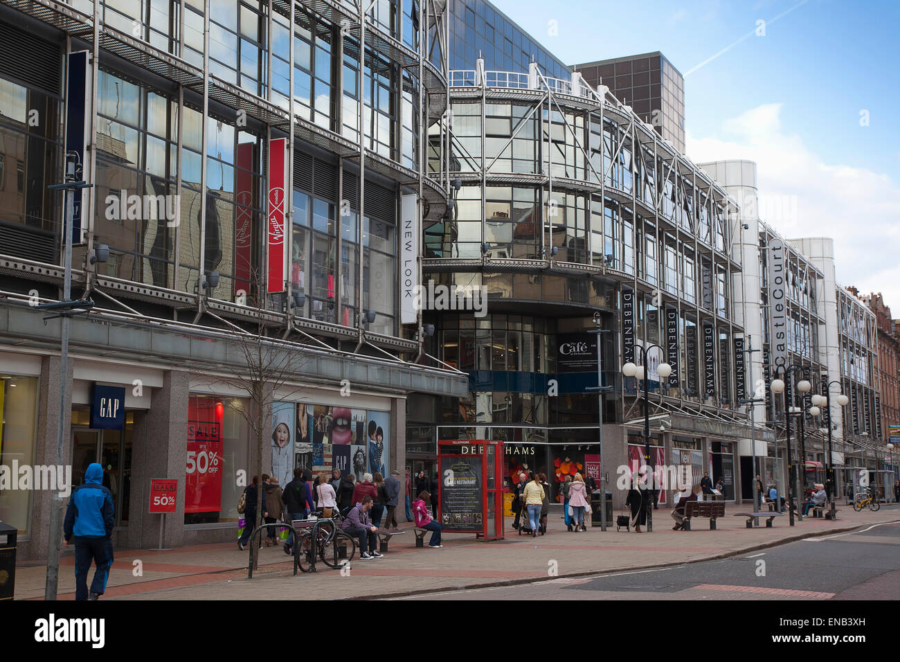 Ireland, North, Belfast, Castlecourt shopping centre in Royal Avenue ...