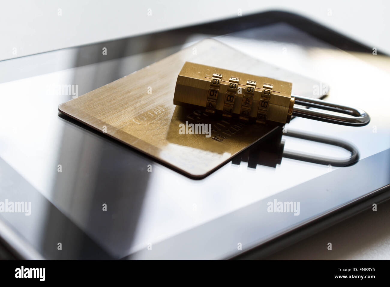 Buying safe on line with credit card Stock Photo - Alamy