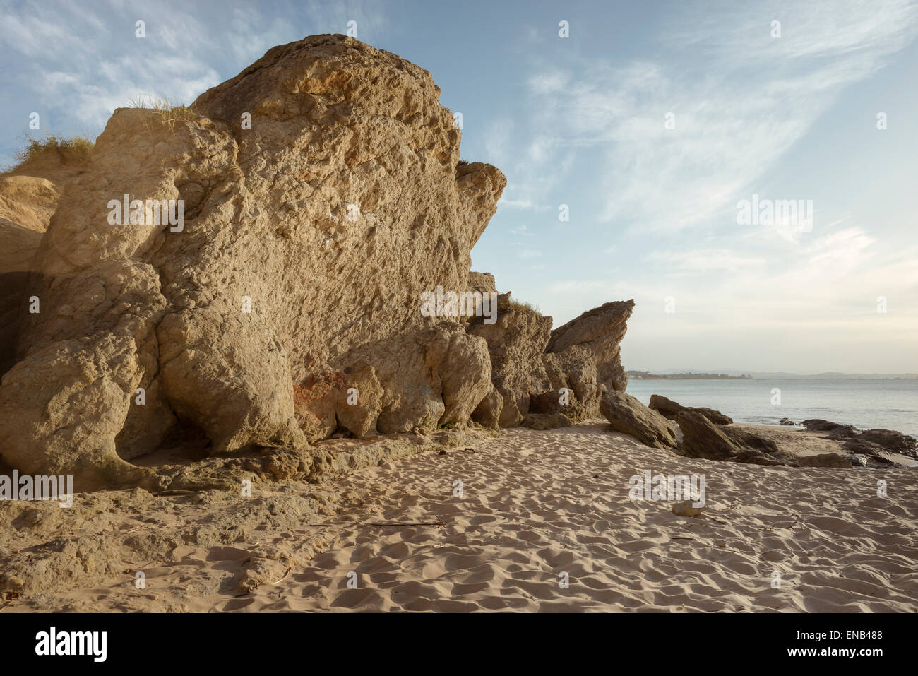Empty beach and rocks hi-res stock photography and images - Alamy