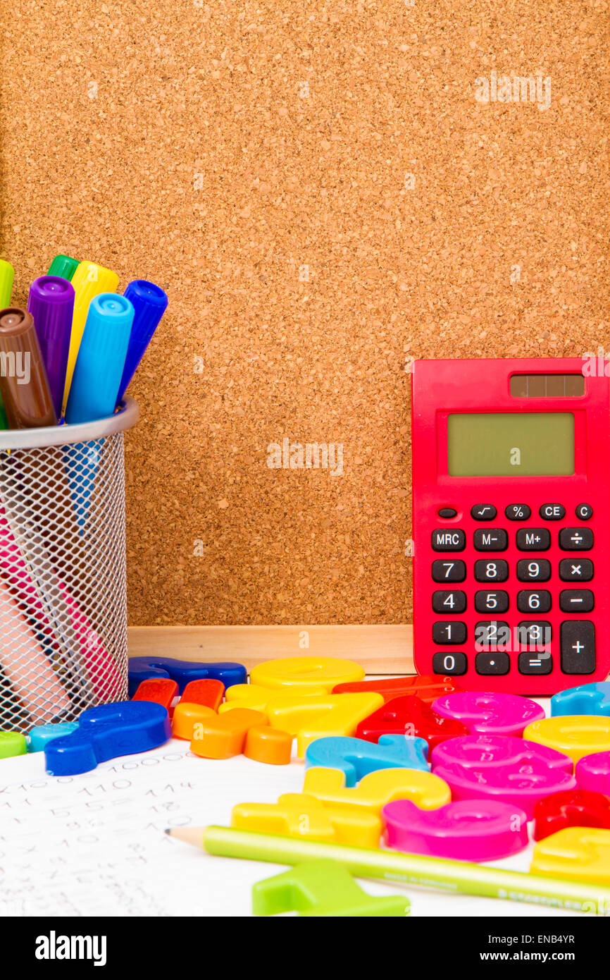 Studying Maths Doing Some Calculations Stock Photo Alamy