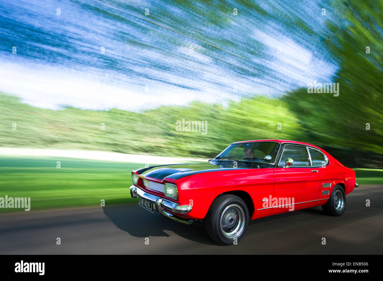 Green ford capri hi-res stock photography and images - Alamy