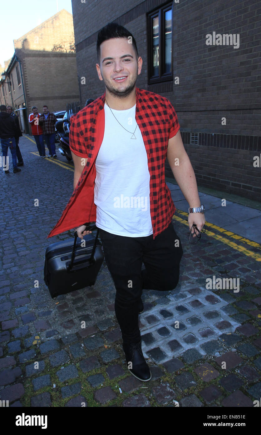 X Factor final contestants arrive at music studio rehearsals. Featuring ...