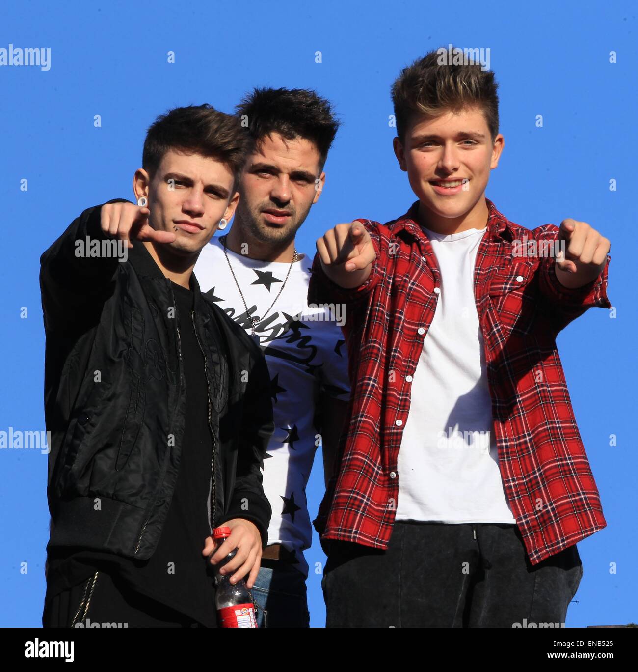 X Factor final contestants arrive at music studio rehearsals. Featuring ...