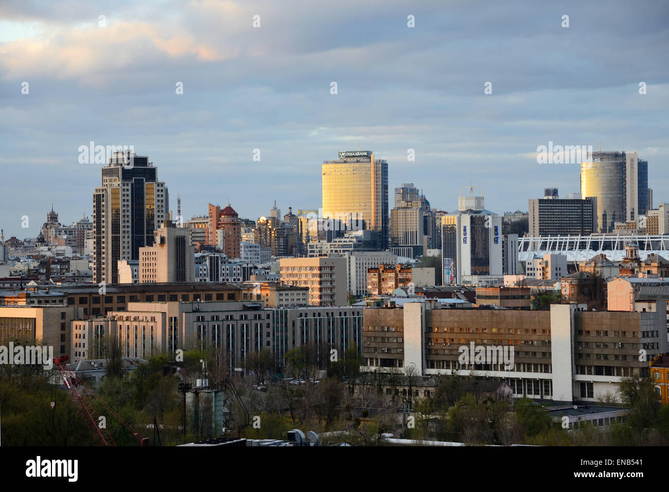 Kiev cityscape in spring Stock Photo - Alamy