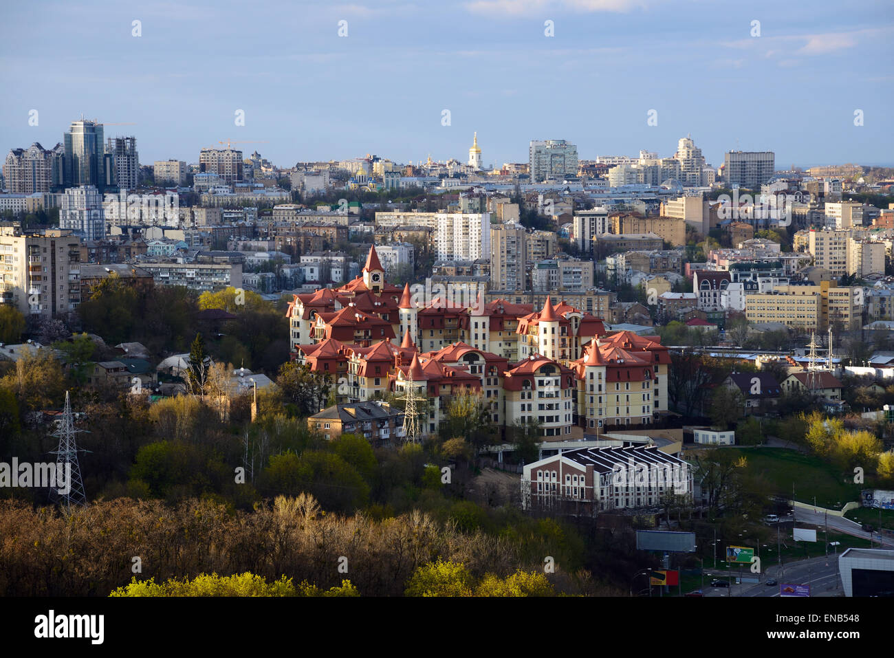 Kiev cityscape in spring Stock Photo - Alamy