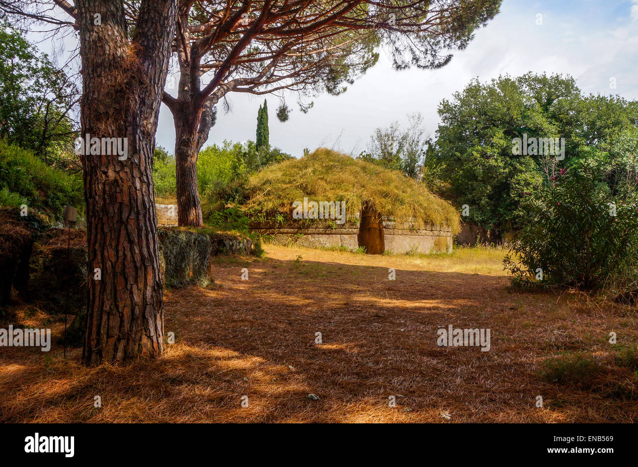 Tomb At The Etruscan Necropolis Of La Banditaccia Cerveteri Rome