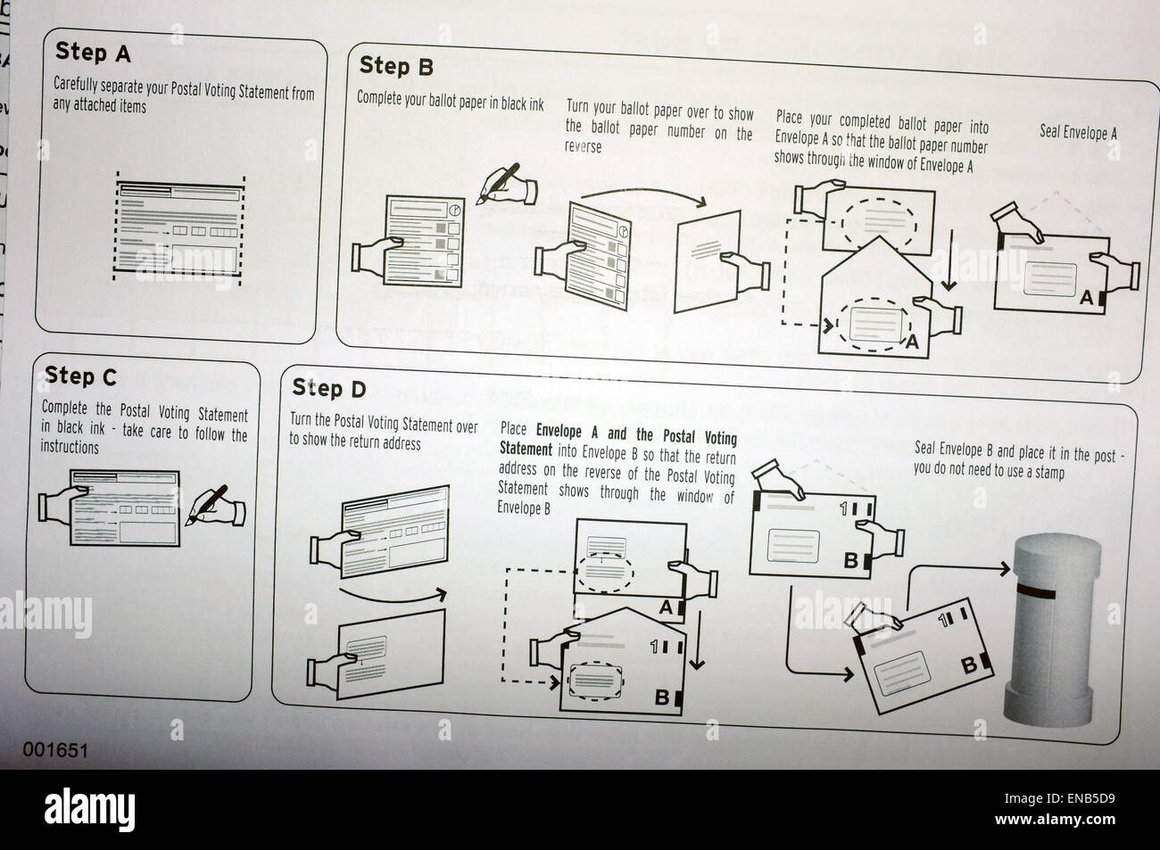 How to vote instructions hi-res stock photography and images - Alamy