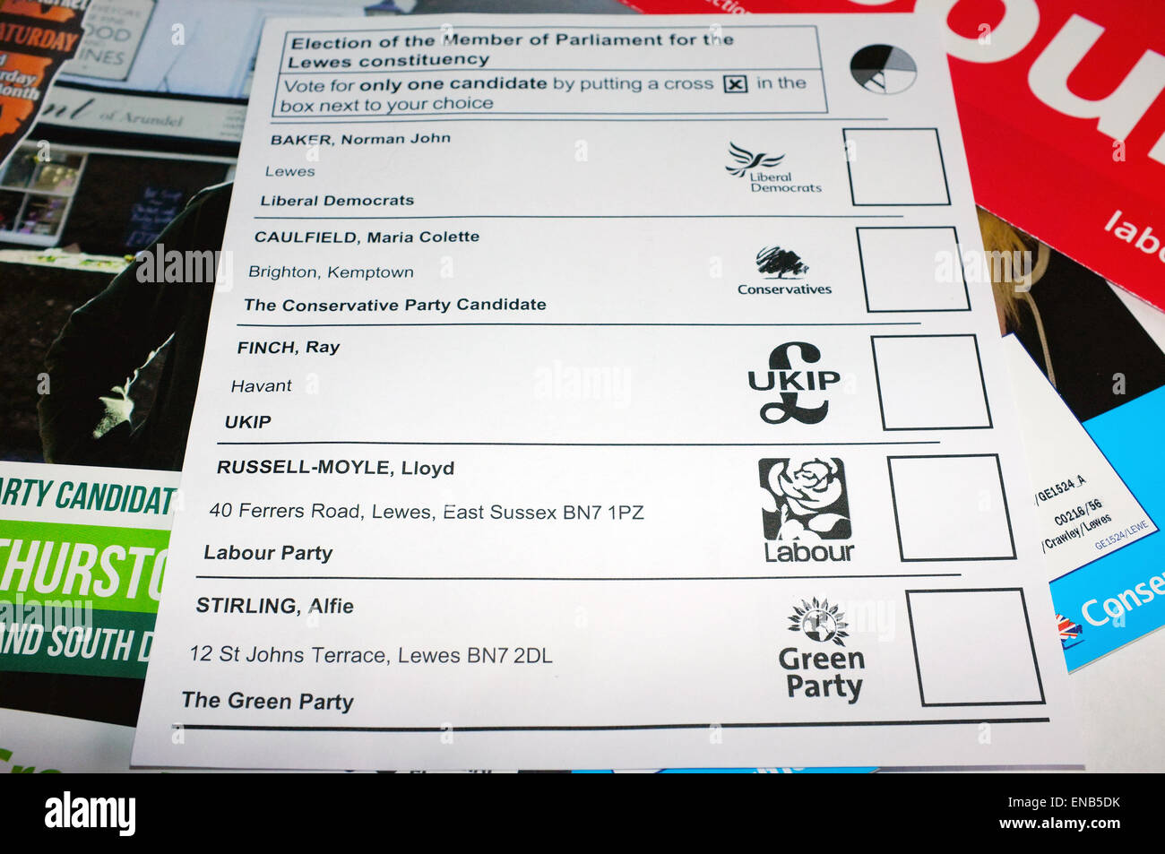 Voting slip hi-res stock photography and images - Alamy