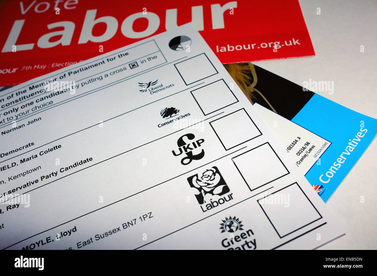 Election slip hi-res stock photography and images - Alamy