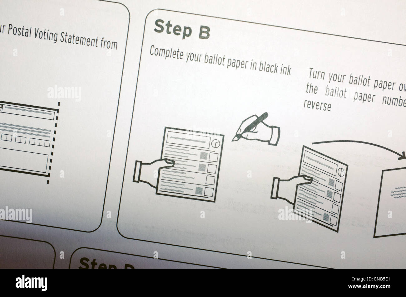 Postal vote ballot paper uk hi-res stock photography and images - Alamy