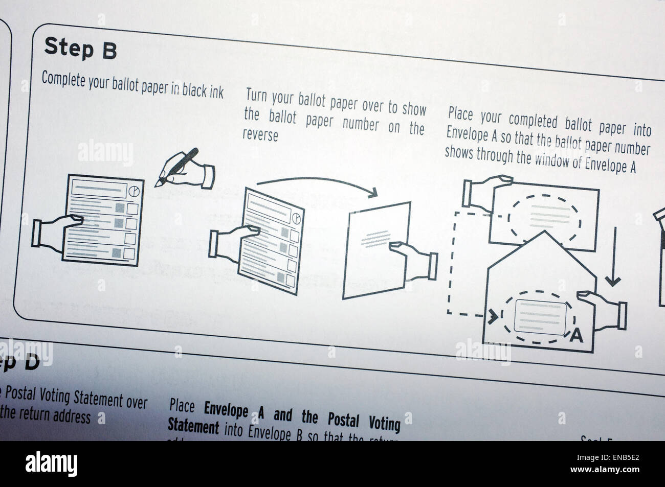 How to vote instructions hi-res stock photography and images - Alamy