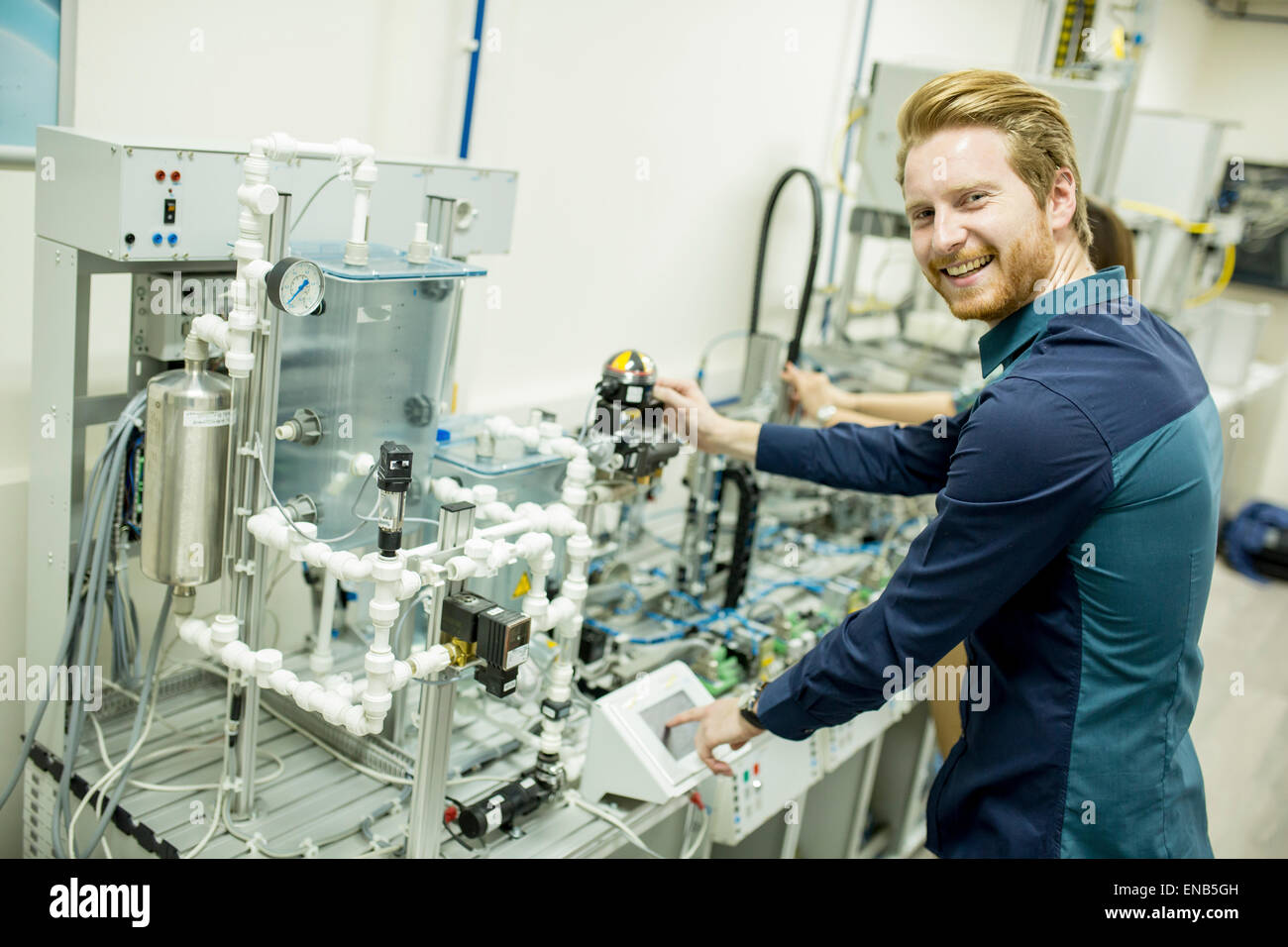 Engineer in the factory Stock Photo - Alamy