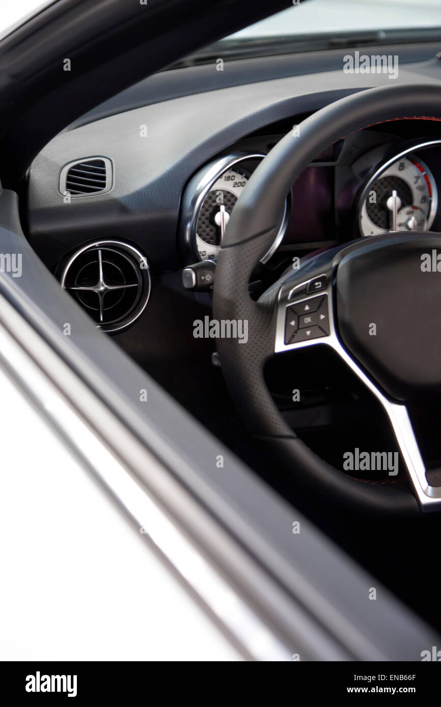 Detail of the car interior Stock Photo - Alamy