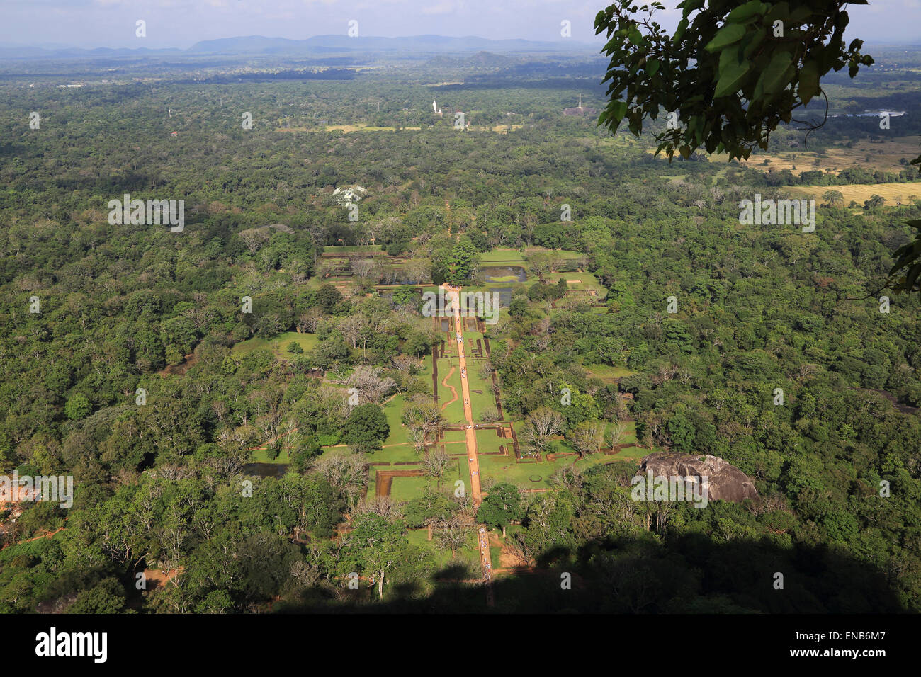 Water gardens from Sigiriya Rock ancient palace, Matale District ...