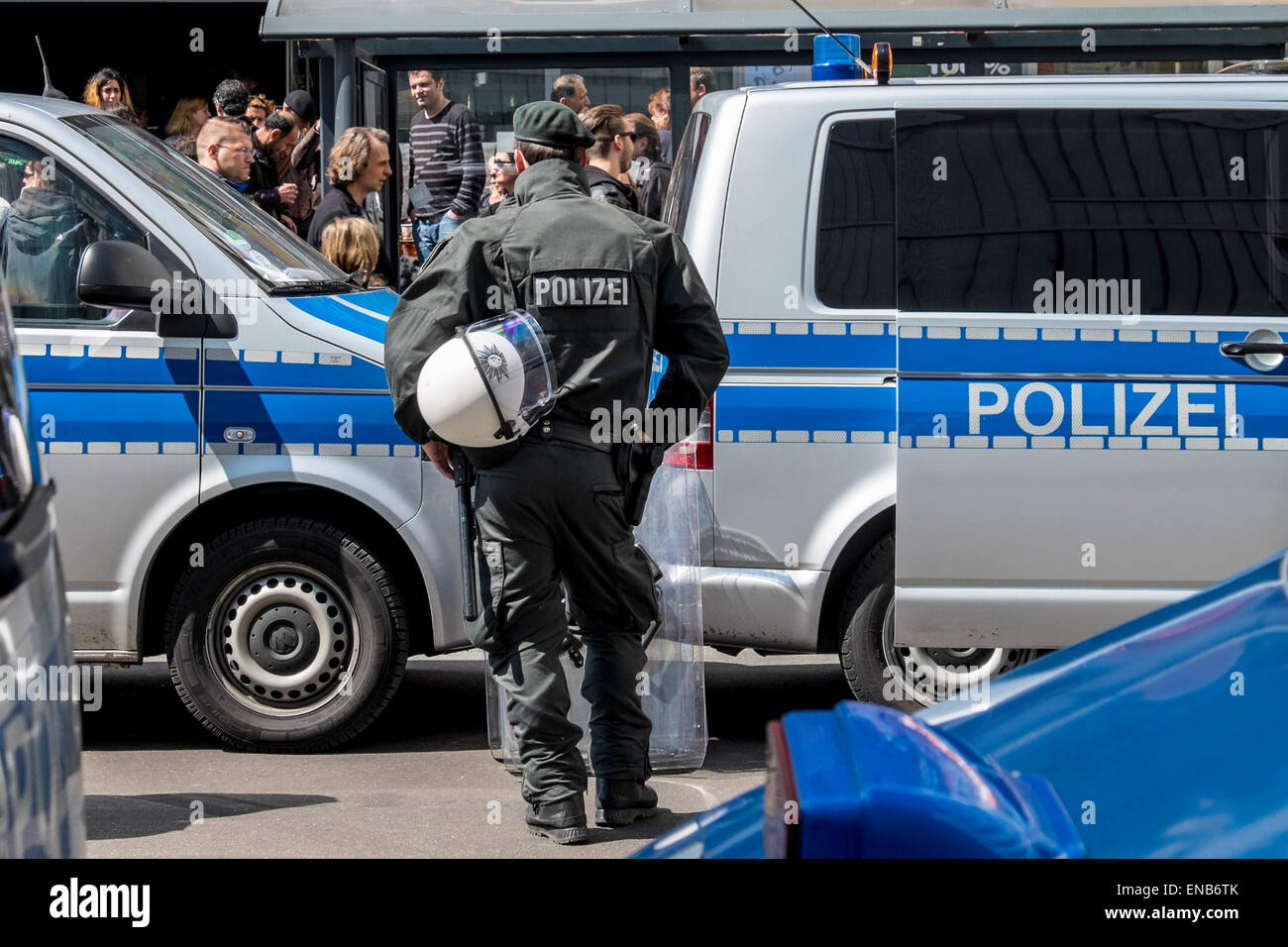 Kreuzberg, Berlin, Germany, 1st May, 2015. May Day, Labour Day or ...