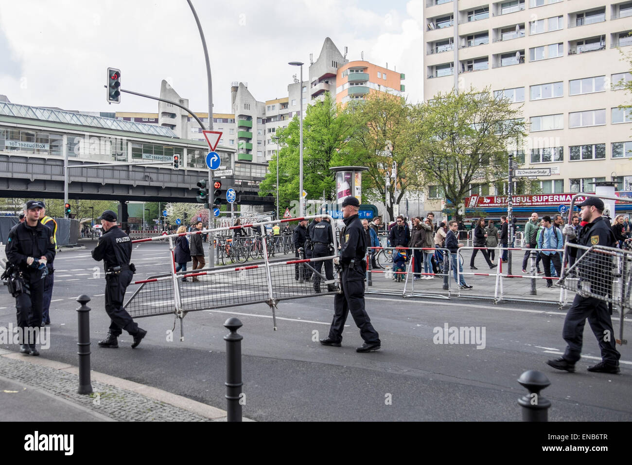 Kreuzberg, Berlin, Germany, 1st May, 2015. May Day, Labour Day or ...